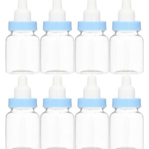 Baby Shower Favor - 36 Pack Blue Mini Milk Bottle for Baby Boy Party Favor Gift Bag Gift Boxes 1.5" x 3.5"