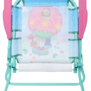 DreamWorks Trolls 2 Patio Chair for Kids, Portable Folding Park Lawn Chairs