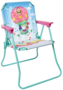 dreamworks trolls 2 patio chair for kids, portable folding park lawn chairs