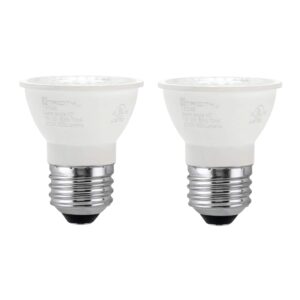 xtricity led par16 50w equivalent (7w) dimmable spot light bulb, 500 lumens, 3000k soft white, 120v, energy star certified, ul listed (2 pack)