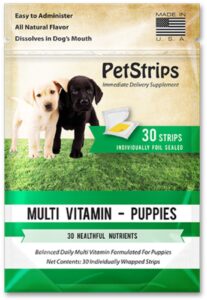 petstrips multi vitamin for puppies 30 fast-acting strips (21005)