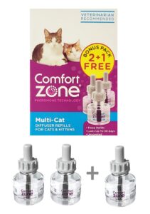 comfort zone multicat refills for cat calming bonus pack (2 pack + 1)