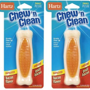 Hartz Chew'n Clean Tuff Bone Bacon Flavored Small Dog Toy (Pack of 2)2