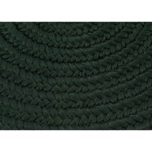 colonial mills low-profile indoor/outdoor reversible braided doormat fern green 3'4" x 5' oval