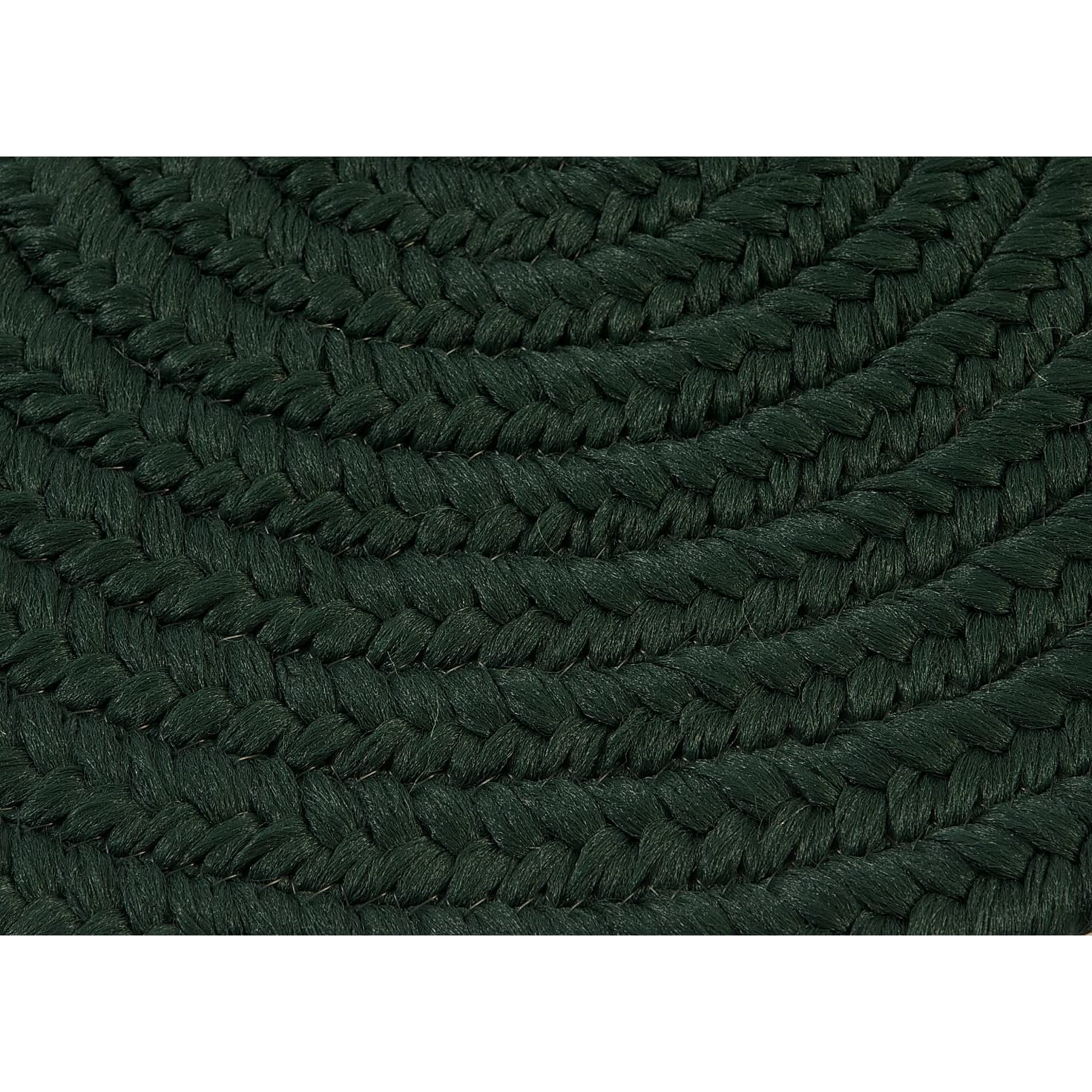 Colonial Mills Low-profile Indoor/Outdoor Reversible Braided Doormat Fern Green 3'4" x 5' Oval