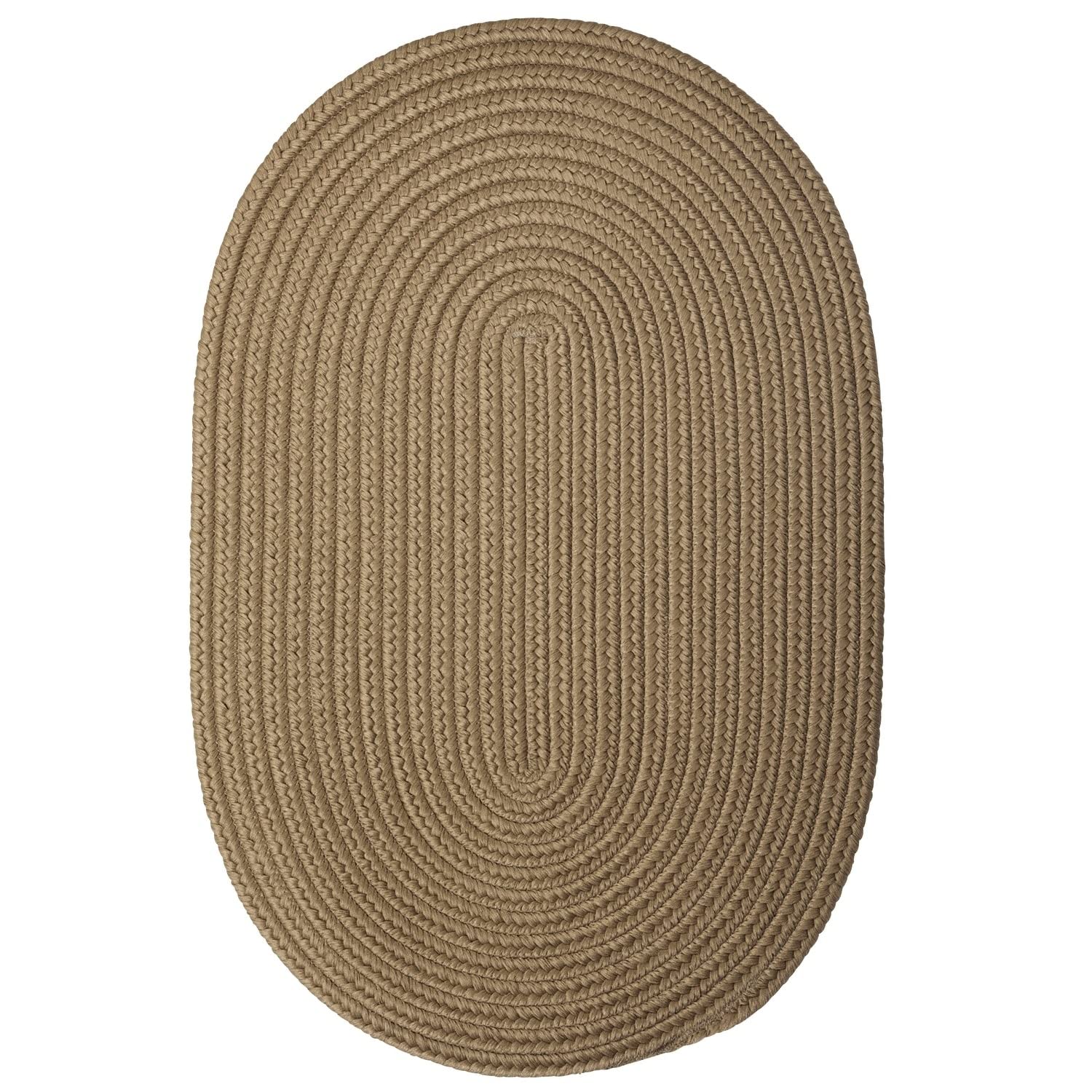 Colonial Mills Low-profile Indoor/Outdoor Reversible Braided Doormat Fern Green 3'4" x 5' Oval