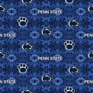 sykel enterprises penn state tie dye flannel fabric-sold by the yard-college flannel fabric