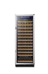 lanbo built-in compressor wine chiller single zone wine cellar fridge, 149 bottle