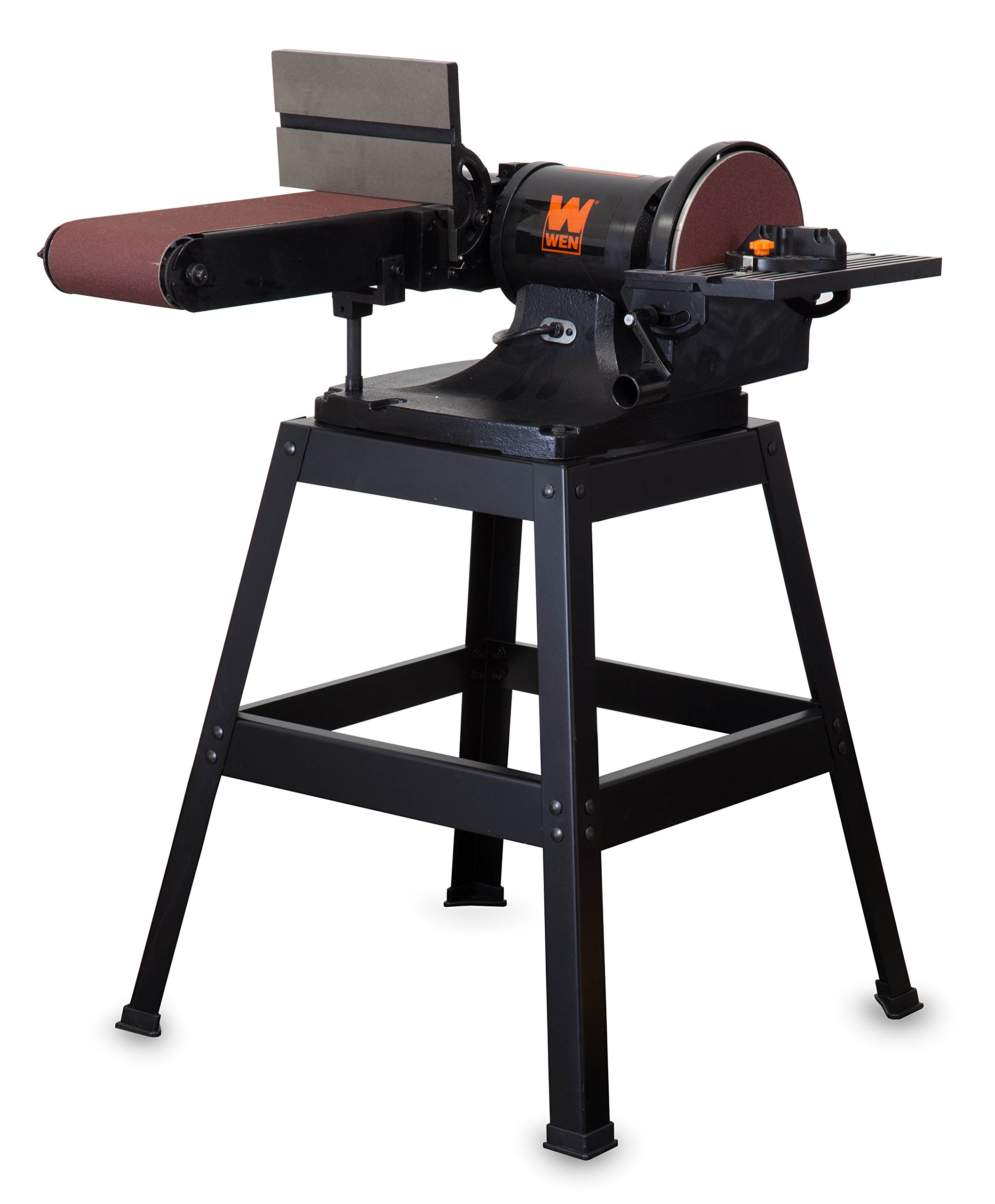 WEN 6508 6 x 48 in. Belt and 9 in. Disc Sander with Stand