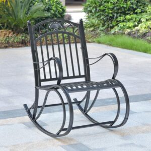 international caravan segovia iron rocking chair