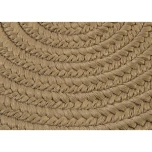 Colonial Mills Low-profile Indoor/Outdoor Reversible Braided Doormat Fern Green 3'4" x 5' Oval