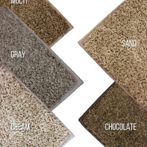 KOECKRITZ Custom Cut-to-Fit Area Rugs Neutral Carpet - Soft Plush Indoor Rugs - Perfect for Living Room, Bedroom, Entryway - Great for Homes, Apartments, Dorms, Kids Room - 12x15' ft Chocolate