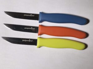 pampered chef set of #3 kitchen paring knife set. # 100035