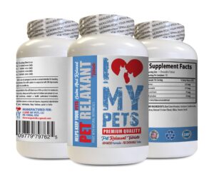 i love my pets llc pet calming cat - pet relaxant - powerful anxiety relief - healthy chews - tryptophan for cats - 90 treats (1 bottle)