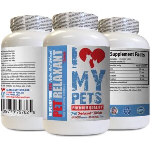 I LOVE MY PETS LLC cat Calming Treats for Cats - PET Relaxant - Powerful Anxiety Relief - Healthy Chews - cat Chamomile - 90 Treats (1 Bottle)