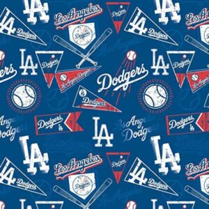 mlb la los angeles dodgers new cotton fabric by the yard