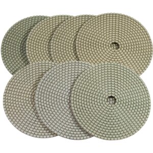 stadea ppd103n 5" dry diamond polishing pads for concrete marble travertine terrazzo floor edges countertop polishing - grit 100, series super c