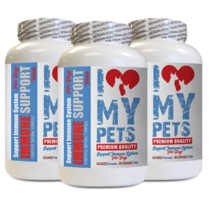 Dog antioxidant Supplements - Dog Immune Support - Booster - Healthy PET - Supplement - Immunity for Dogs - 180 Treats (3 Bottles)