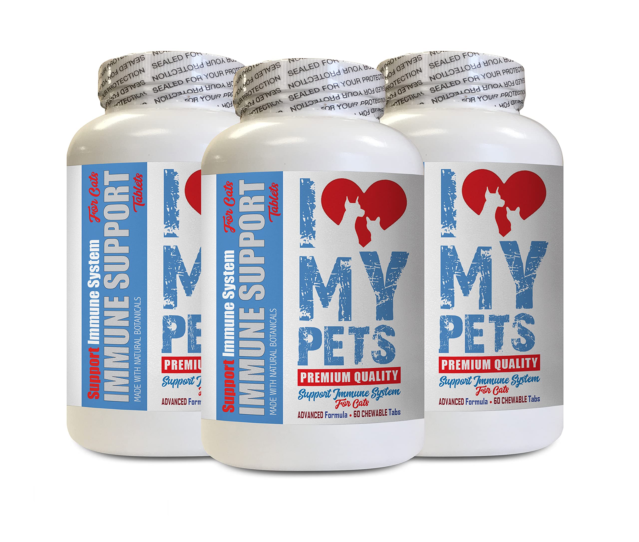 I LOVE MY PETS LLC Liver Support for Cats - CAT Immune Support - Booster - Healthy Supplement - cat Immune Health - 180 Treats (3 Bottles)