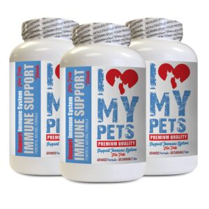 I LOVE MY PETS LLC cat Liver Support - PET Immune Support - Dogs and Cats - Booster - Healthy - Milk Thistle Cats - 180 Treats (3 Bottles)