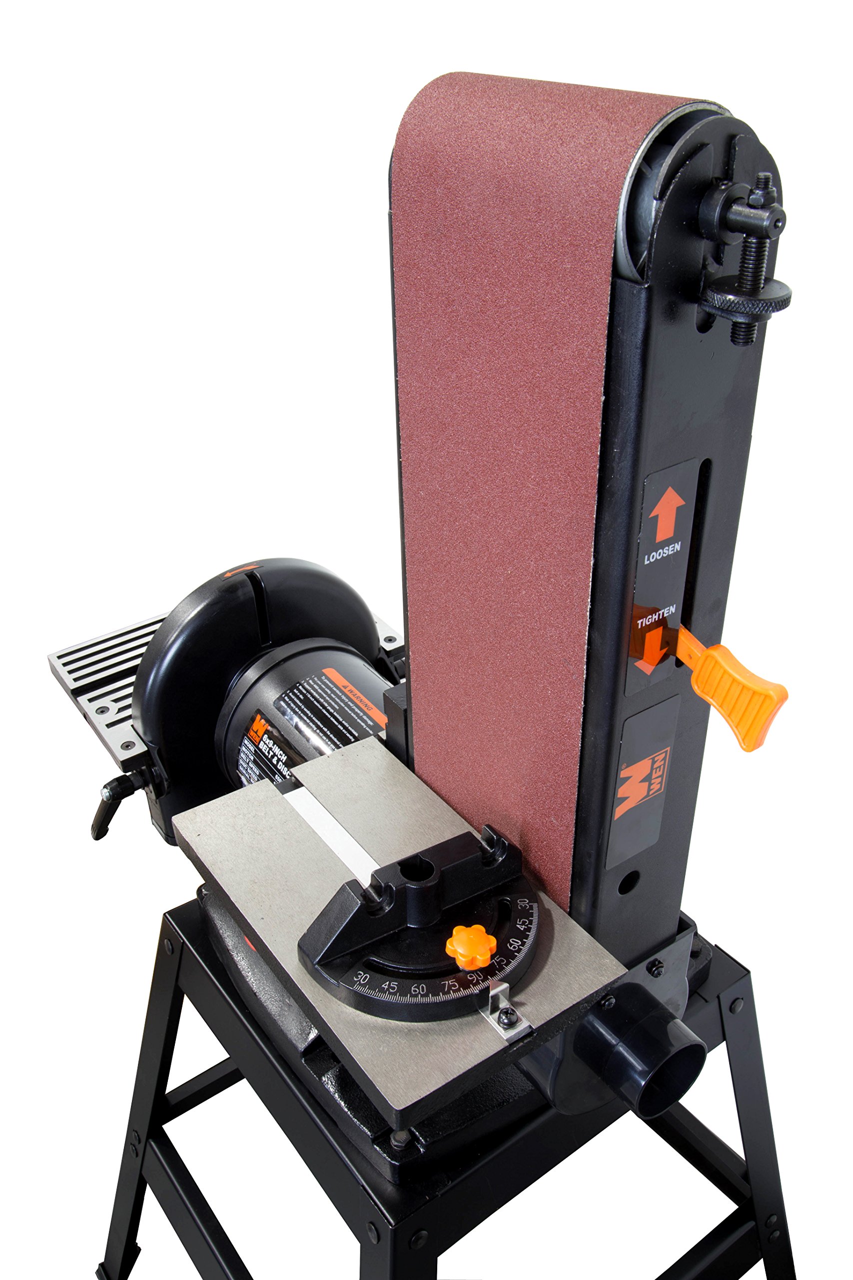 WEN 6508 6 x 48 in. Belt and 9 in. Disc Sander with Stand