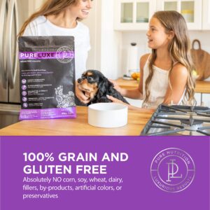 PURELUXE Grain and Gluten Free Dog Food, Turkey, Split Peas, and Salmon Elite Nutrition, for Small Breed Dogs at All Life Stages, Made in The USA, 11lbs