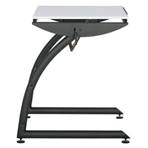 SD STUDIO DESIGNS Triflex Drawing Table, Sit to Stand Up Adjustable Office Home Computer Desk, 35.25" W X 23.5" D, Charcoal Black/White