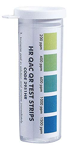 Lamotte Test Strip 50 PK Testing Parameter: QAC Range: 200, 400, 600, 1000, 1500 ppm - 2951HR Pack of 2