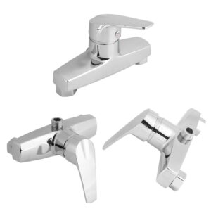 Fdit Faucet Hot and Cold Water Shower Faucet Bathroom Shower Zinc Alloy Faucet Wall Mounted Bathtub Faucet