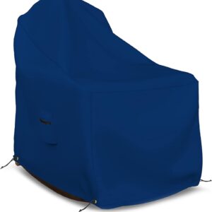 Covers & All Adirondack Chair Cover, 18 Oz Heavy Duty Waterproof UV & Weather Resistant All Season Protector, Outdoor Furniture Cover with Air Vents & Drawstrings (32" W x 34" D x 36" H, Blue)