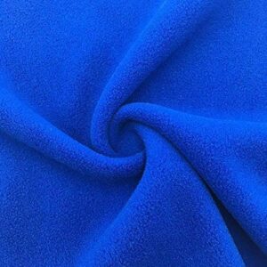 solid royal blue (heavy weight) anti-pill fleece fabric by the yard