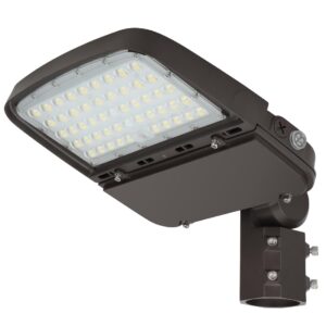 kadision led parking lot light 150w/100w/75w adjustable, 22500lm (150lm/w) 5000k 100-277v, waterproof led shoebox light with dusk-to-dawn photocell, slip fitter mount, etl listed