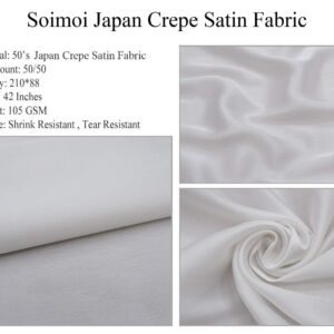 Soimoi Japan Crepe Black Fabric - by The Yard - 42 Inch Wide - Vertical Stripe - Modern Chic with Vertical Stripes Printed Fabric