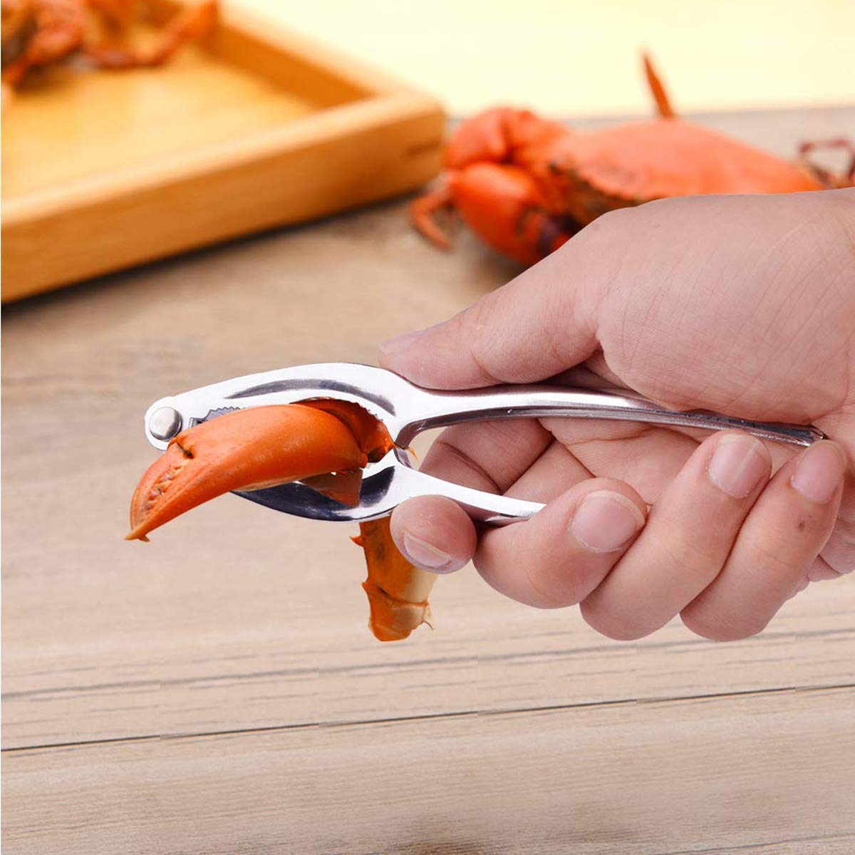 Artcome 20 pcs Seafood Tools Set Including 8 Forks, 6 Crab Crackers and 6 Lobster Shellers Nut Cracker Set