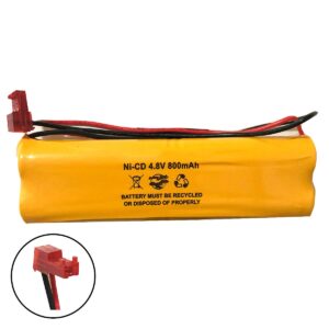 (2 Pack) 4.8v 800mAh Ni-CD Battery Pack Replacement for Emergency/Exit Light 26-161 26161 SL026161 SL SL026-161 MAX