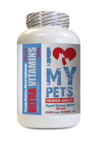 i love my pets llc cat mineral supplement - ultra vitamins - cat health - mineral boost - vitamin d for cats - 90 treats (1 bottle)