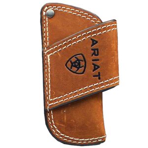 ariat (wsl mf tan kife sheath embossed logo