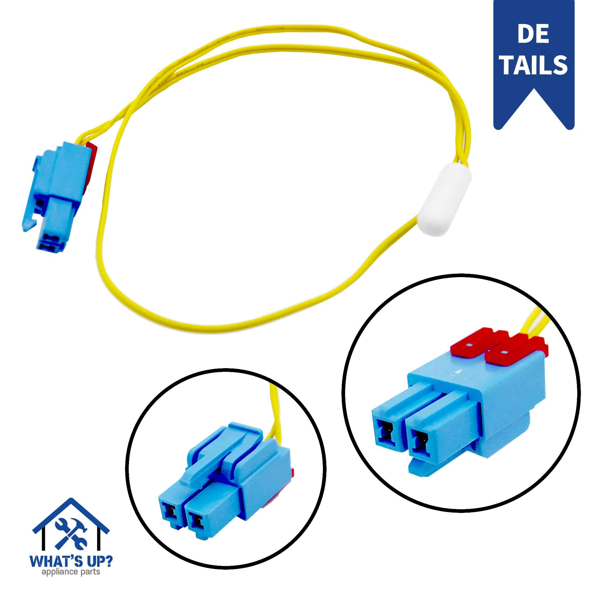 What's Up? DA32-10105X Refrigerator Temperature Sensor Replacement Part for Samsung Refrigerators Replaces 2030345 AP4338786 PS4138686