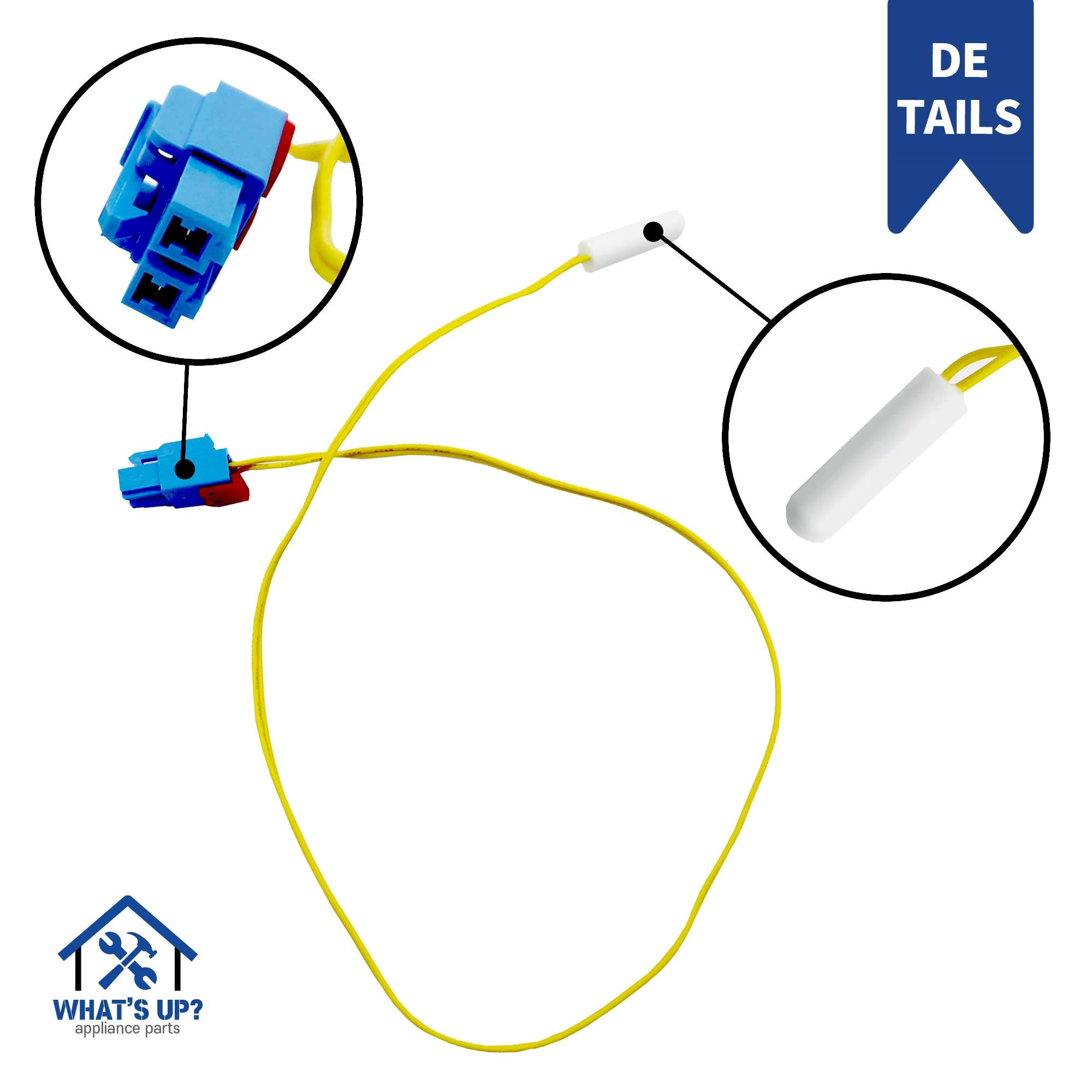 What's Up? DA32-10105X Refrigerator Temperature Sensor Replacement Part for Samsung Refrigerators Replaces 2030345 AP4338786 PS4138686