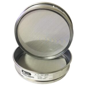 kimlab economy test sieve #200 / 75μm mesh size,304 stainless steel wire cloth, 8" diameter