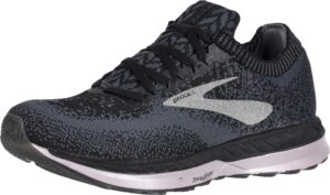 brooks womens bedlam running shoe - black/black/rose - b - 8.5