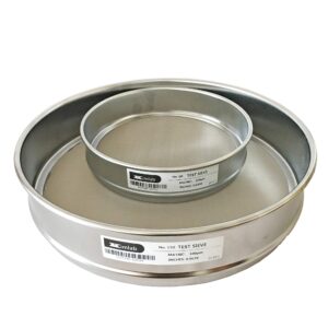 KimLab Economy Test Sieve #270 / 53μm Opening,Diameter 20cm,Test Sieve,SS Wire Cloth,Chroming Frame Sieve