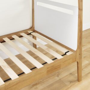 South Shore Bebble Modern Bunk Bed White and Natural Twin