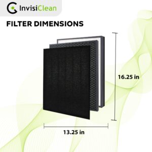 InvisiClean Claro True HEPA/Activated Carbon Replacement Filter - Genuine Filter for InvisiClean Claro Air Purifier IC-4524