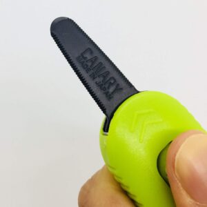 CANARY Box Cutter Auto Retractable Blade, Safety Box Opener Tool [Non-Stick Fluorine Coating Blade], Made in JAPAN, Green (DC-20F-1)