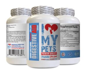 i love my pets llc cat probiotics for diarrhea - cat digestive aid - healthy probiotics - chews - cat digestive aid - 60 treats (1 bottle)