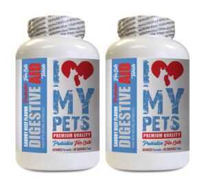 i love my pets llc cat digestive support - cat digestive aid - healthy probiotics - chews - probiotics for cats with constipation - 120 treats (2 bottles)