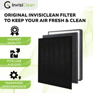 InvisiClean Claro True HEPA/Activated Carbon Replacement Filter - Genuine Filter for InvisiClean Claro Air Purifier IC-4524