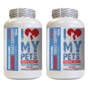 I LOVE MY PETS LLC cat Urinary Tract Health - CAT Urinary Tract Support - Natural Complex - Premium - Cranberry Supplements for Cats - 180 Treats (2 Bottles)