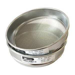 kimlab economy test sieve #20 / 850μm mesh size,304 stainless steel wire cloth, 8" diameter